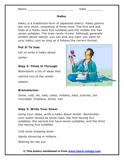 Haiku Writing Rubric at Charles Mattingly blog