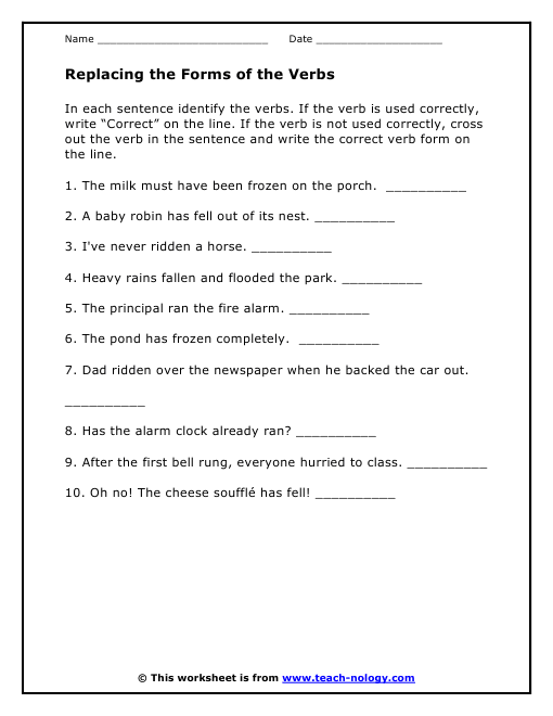 be verbs replacements