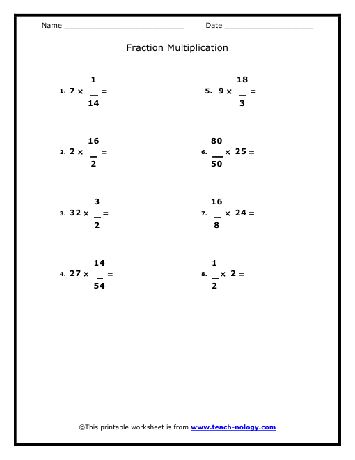 Fraction Multiplication