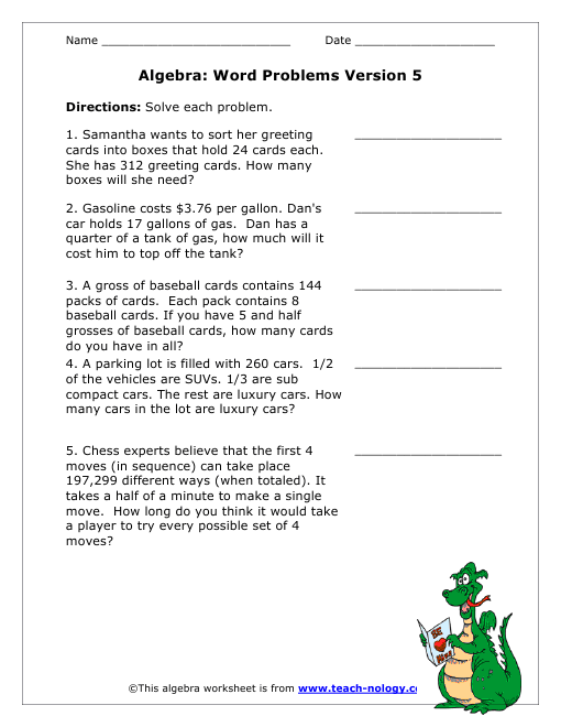 Quadratic Equations Word Problems Pdf Answersoftware