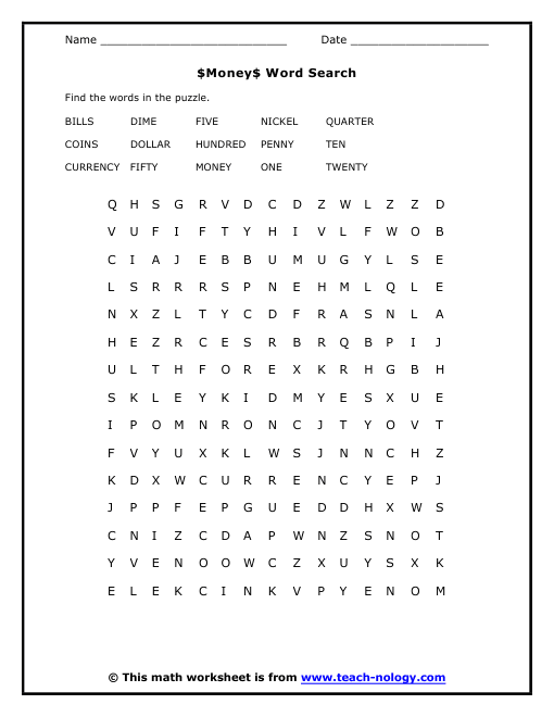 Printable Money Order Printable Word Searches - Bank2home.com Printable Money Order Printable Word Searches - Bank2home.com