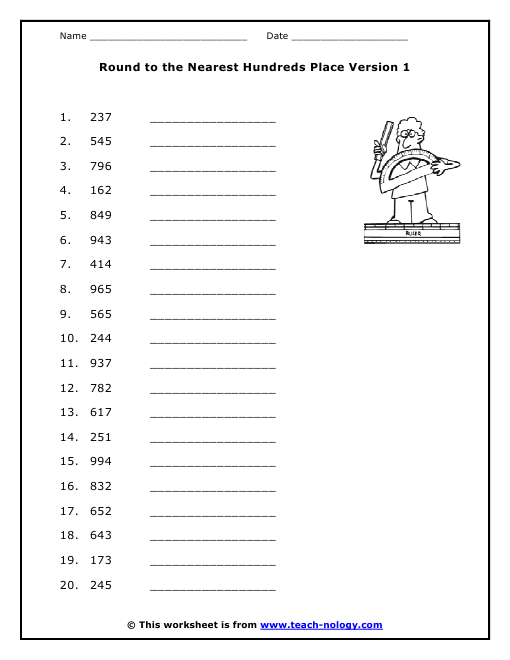 Round To The Hundreds