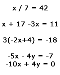 Free Algebra and Prealgebra Worksheets