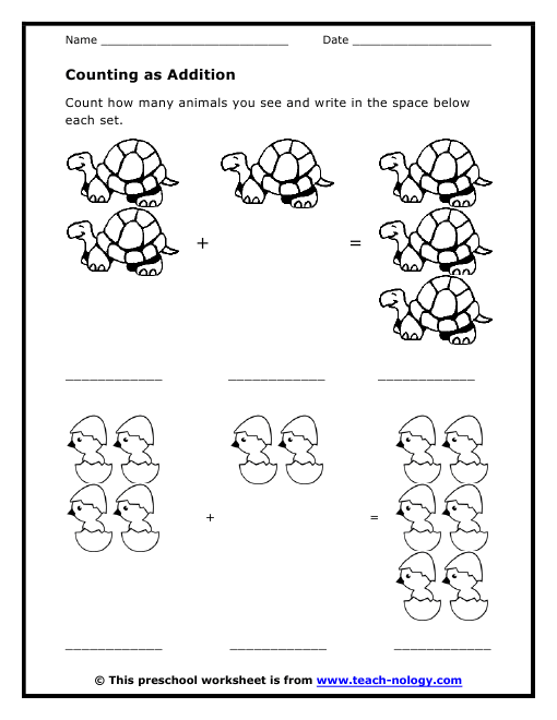 Counting as Addition
